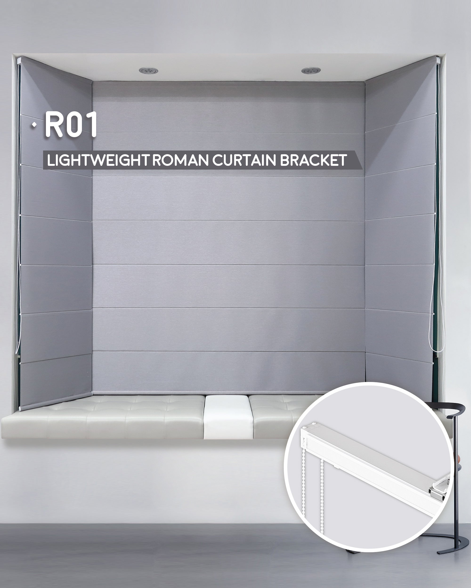 R01 Light-Pull Roman Bracket – Many Blinds