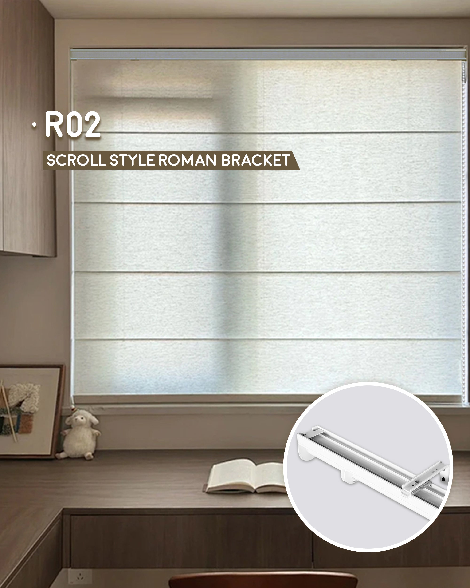 R02 Roller-Type Roman Bracket – Many Blinds
